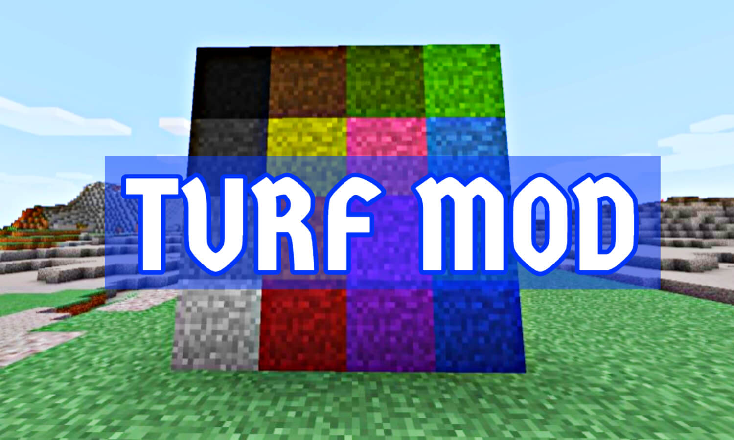 Turf Mod (1.20.5 - 1.19.4 - 1.18.2 - 1.17.1) Colorful Grass Minecraft